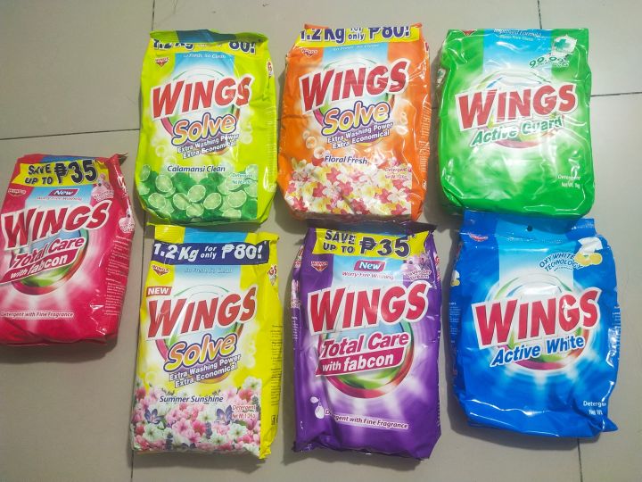 Wings Solve Summer Sunshine Powder Detergent 1.1 kg | Lazada PH