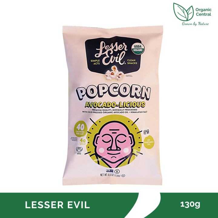 Lesser Evil Organic Avocado-licious Popcorn 130g | Lazada PH