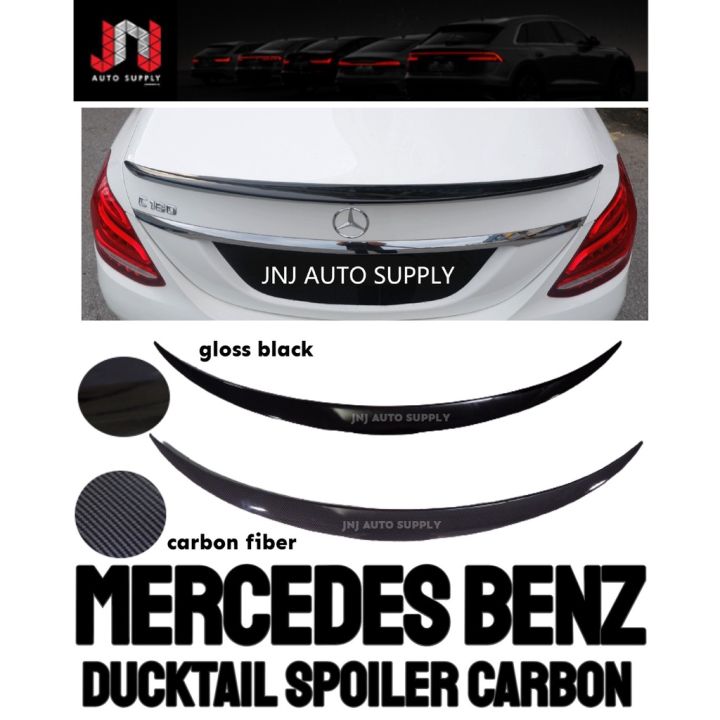 Mercedes Benz W205 C200 C180 C250 Rear Ducktail Spoiler AMG (Gloss ...