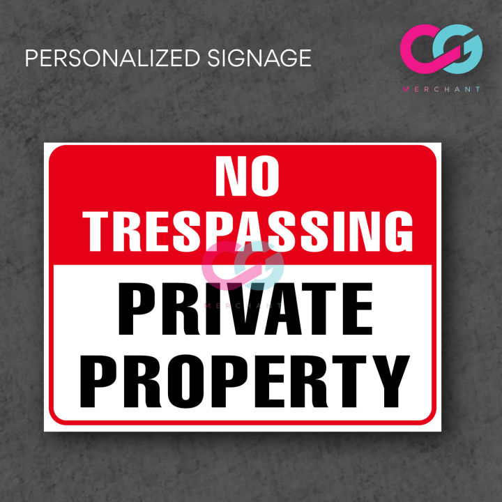 PERSONALIZED SIGNAGE / NO TRESPASSING / RESTRICTED AREA / PRIVATE ...