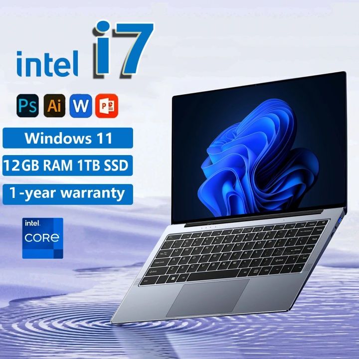 Gaming laptops Windows 11 Laptop Computer 14.1 Intel Core i7 7500 HD ...