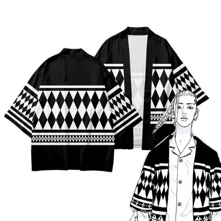 Anime Tokyo Revengers Tokyo Manjiro Sano Short Sleeve Cloak Shorts ...