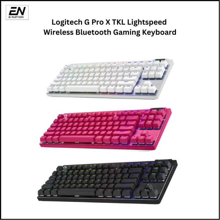 Logitech G Pro X TKL Lightspeed Wireless Bluetooth Gaming Keyboard ...