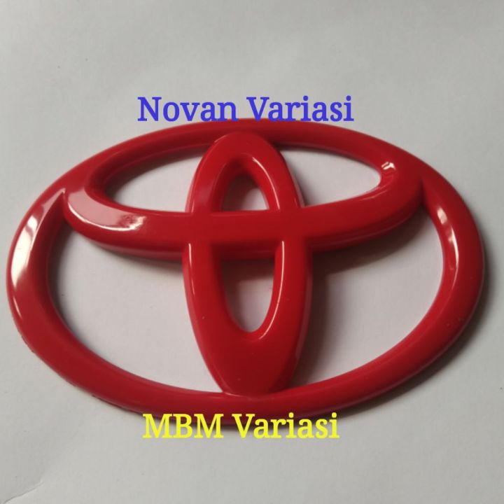 Emblem Mobil Logo Toyota Merah | Lazada Indonesia
