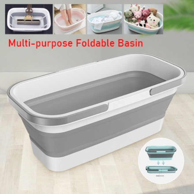 Multipurpose Foldable/Collapsible Wash Basin.Portable Space Saver Thick ...