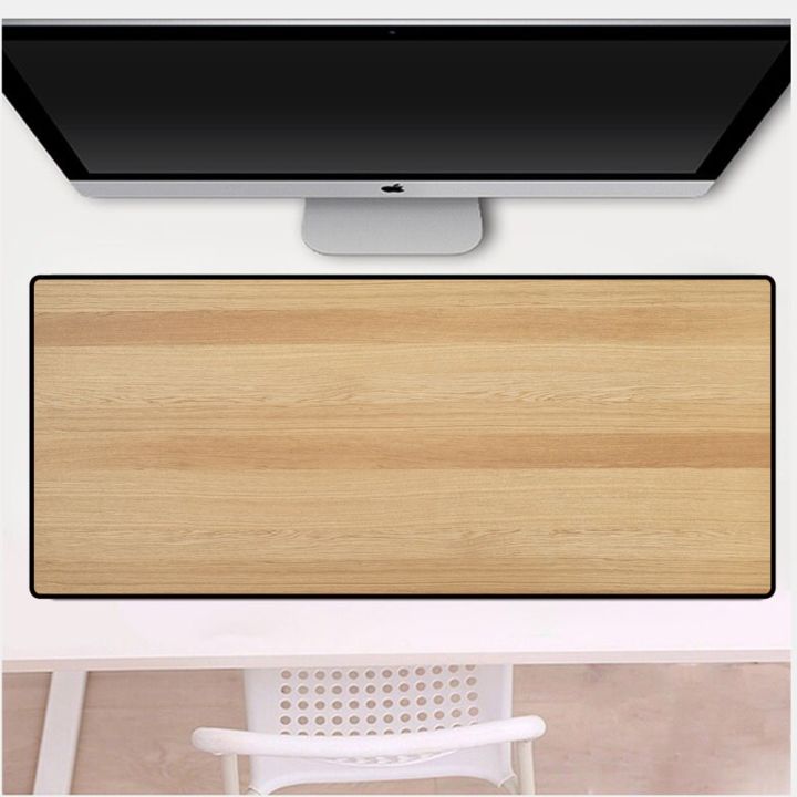 Wood Grain Mouse Pad Gamer Anime Computer Accessories Xxl Mousepad Game ...