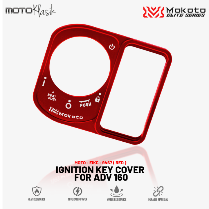 MOKOTO ELITE SERIES ADV 160 KEYLESS IGNITION SWITCH COVER CNC ALLOY ...
