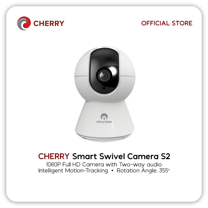 CHERRY Smart Swivel Camera S2 (1080P, 135° Wide Angle) CCTV | Lazada PH