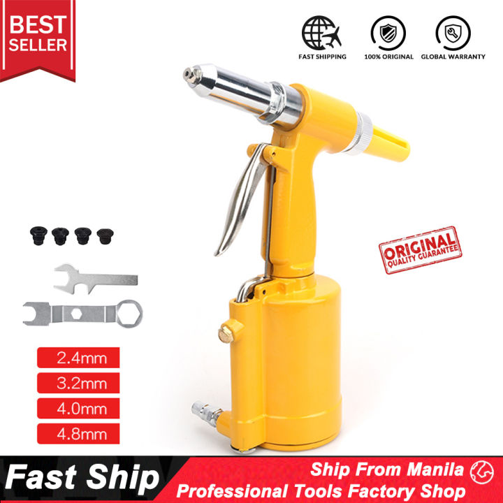 COOFARI Pneumatic Blind Rivet Gun 2.4-4.8mm Heavy Duty Air Hydraulic ...