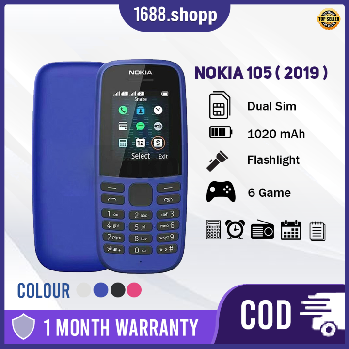 Nokia 105 (2019) full set dual sim super long standby 1.8Inches Dual ...
