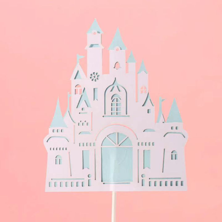🔥Moheted👍 Princess Cake Decoration Accessories Castle Cake Topper ...
