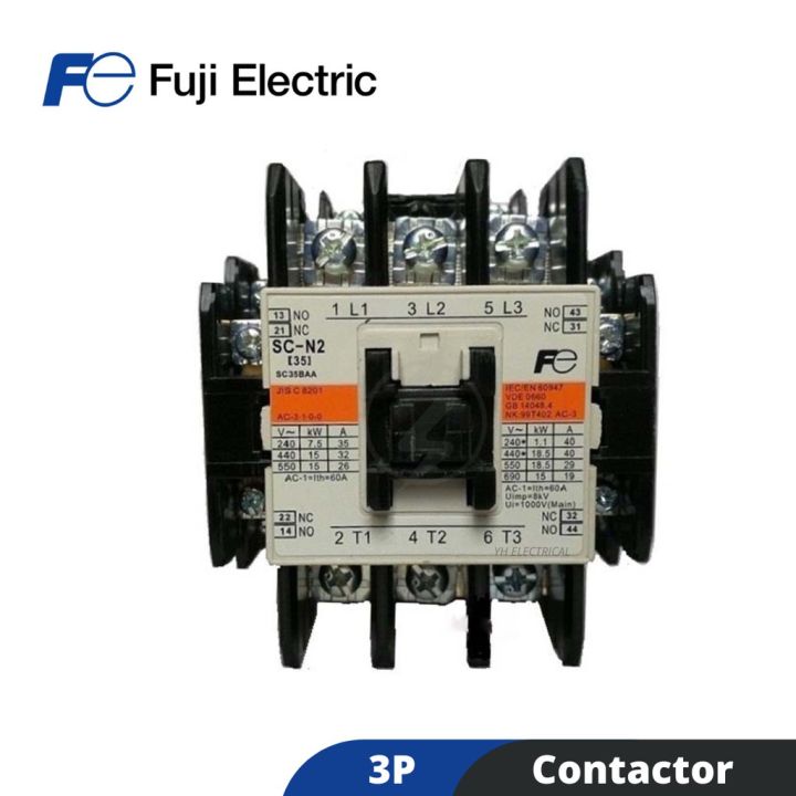 FUJI ELECTRIC SC-N2 MAGNETIC CONTACTOR 3Pole 3P | Lazada