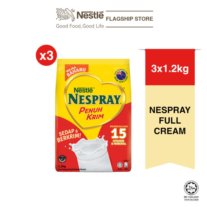 NESTLE® NESPRAY® Full Cream Softpack 1.2kg Bundle of 3 | Lazada