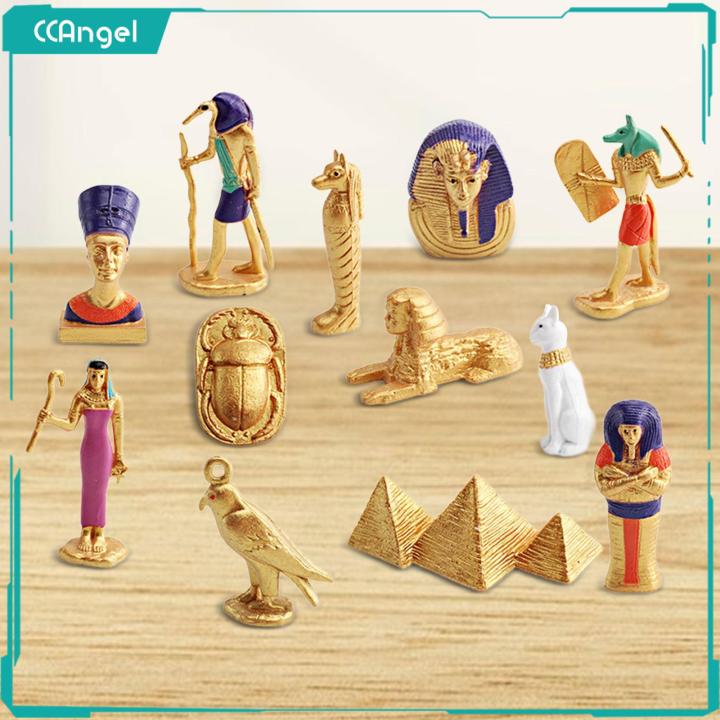 Ccangel 12 miếng Cổ Đại Ai Cập bức tượng nhỏ thu nhỏ Ai Cập bức tượng ...