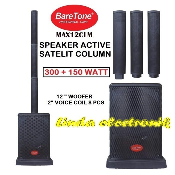 Speaker Aktif Satelite BARETONE MAX 12 CLM 12 inchi Bluetooth | Lazada ...