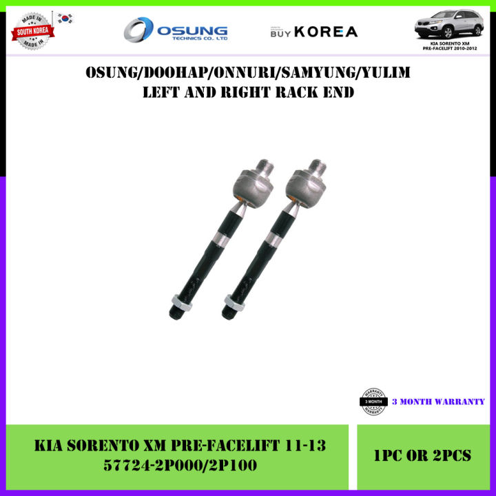 Kia Sorento XM Pre-Facelift 2010-2013 Inner Rack End (57724-2P000/2P100 ...