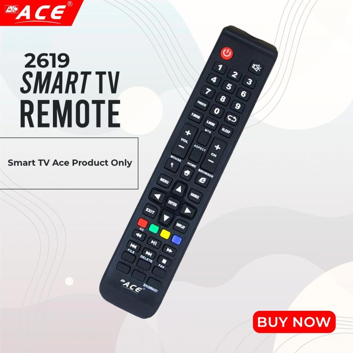 ACE SMART TV REMOTE CONTROLLER (2619) for Ace TV 2019 only | Lazada PH
