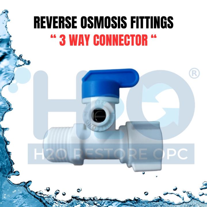 Reverse Osmosis Fittings 3 Way Connector Plastic Used for Connection of ...
