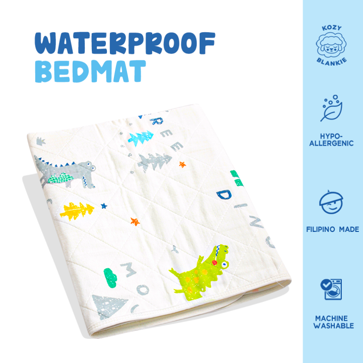 Kozy Blankie 100% Cotton Premium Multi-purpose Waterproof Bedmat | Lazada PH