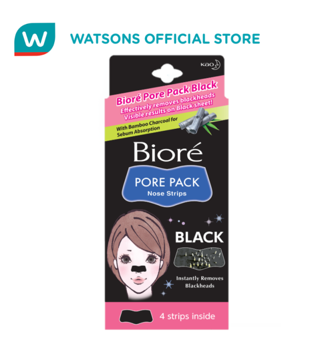 BIORE Pore Pack Black 4 Nose Strips | Lazada PH