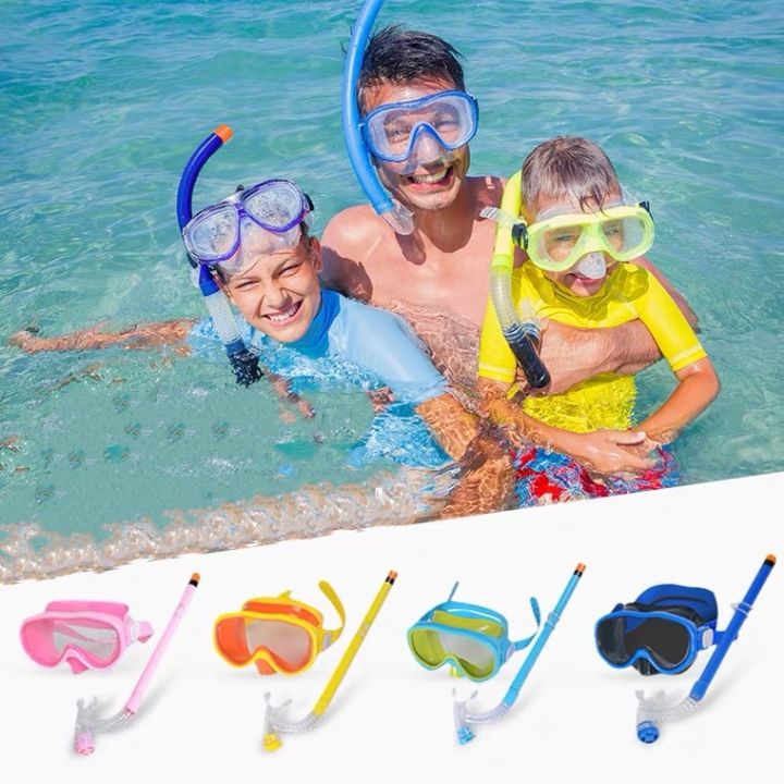 Professional Tempered Glass Diving Goggles Scuba Diving Kids Snorkel ...
