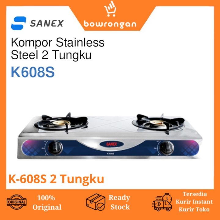 SANEX KOMPOR 2 TUNGKU SANEX K 608 S / K608 S | Lazada Indonesia