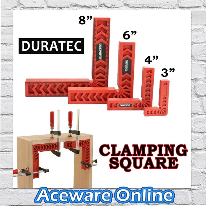 DURATEC 3” / 4” / 6” / 8” INCH Clamping Square 90° Degree Right Angle ...
