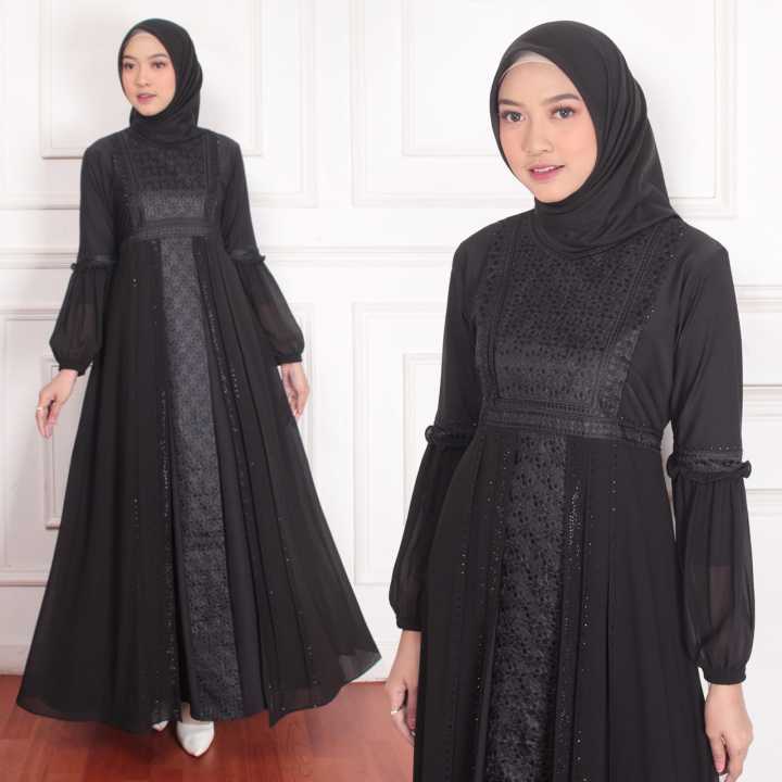Baju Gamis Abaya Polos - Gamis Abaya Remaja Simple - gamis hitam polos ...