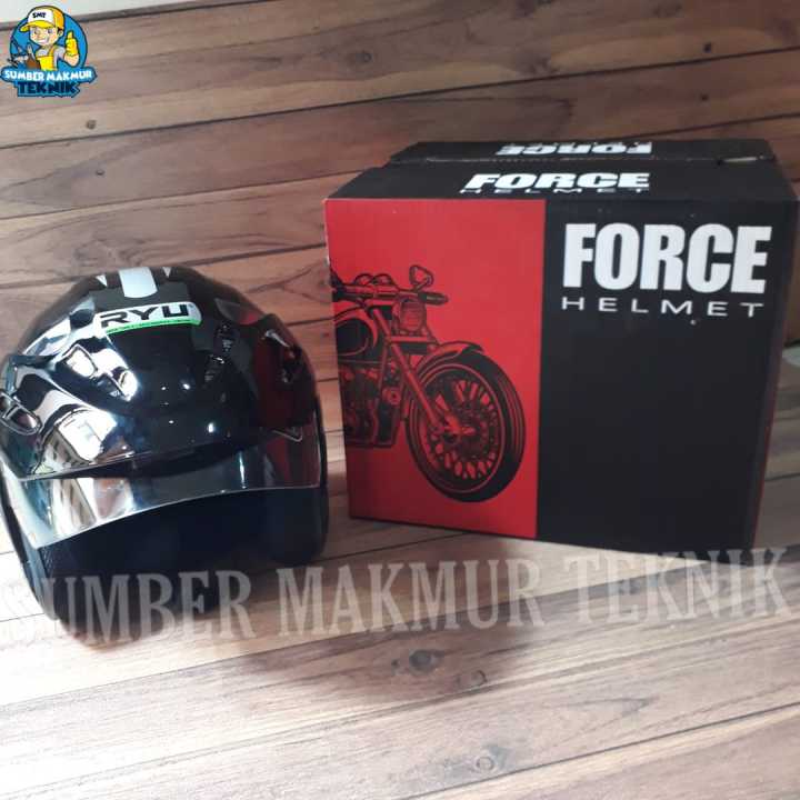 Helm Motor SNI Ryu Tekiro Half Face Force | Lazada Indonesia