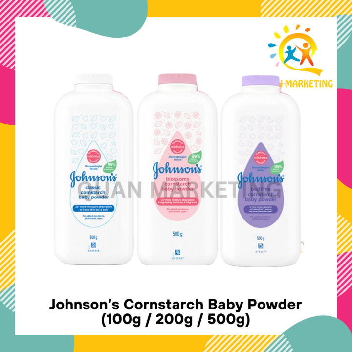 Johnson's Cornstarch Baby Powder (100g / 200g / 500g) [Classic ...