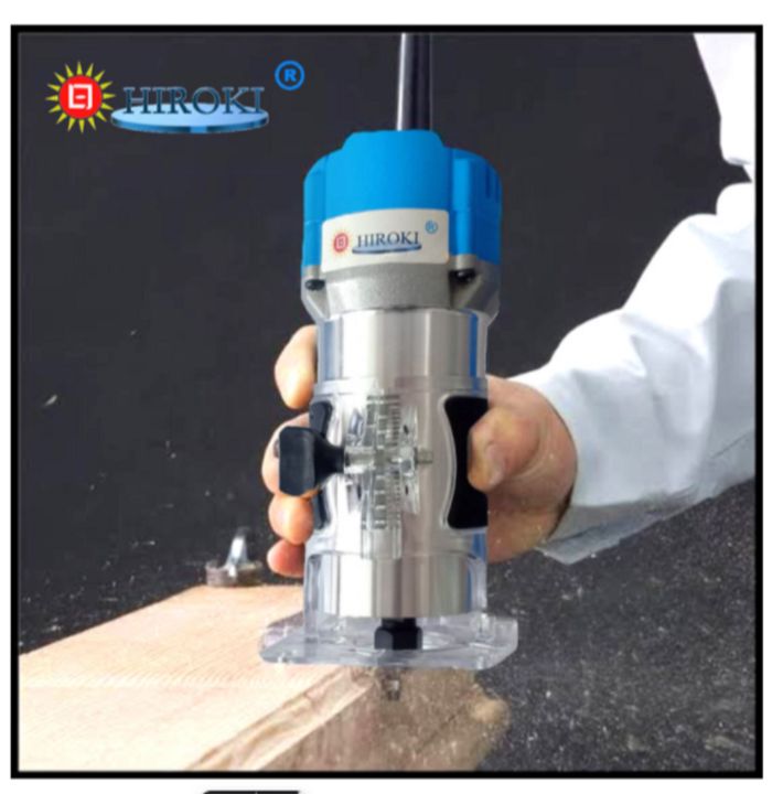 mesin profil kayu mini router handle wood trimer machine + mata profil ...