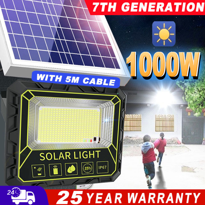 solar light outdoor waterproof solar flood light heavy duty 500W 1000W ...