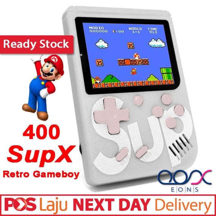 READY STOCK 400 SUP X Built-in Retro Game Console Emulator Mini Handheld Player Support TV Out ...