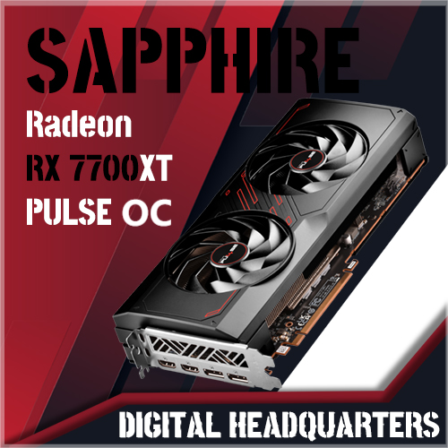 SAPPHIRE Radeon RX 7700 XT PULSE PURE OC 12GB GDDR6 192bit GPU Graphics ...