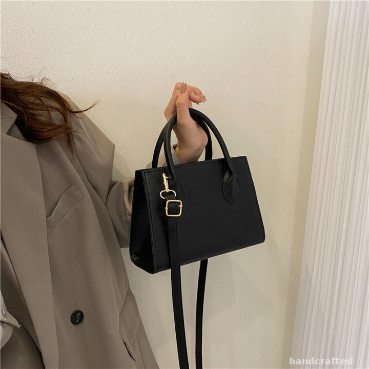2022 New Retro Texture Simple Women's Bag Western Style Stone Pattern ...