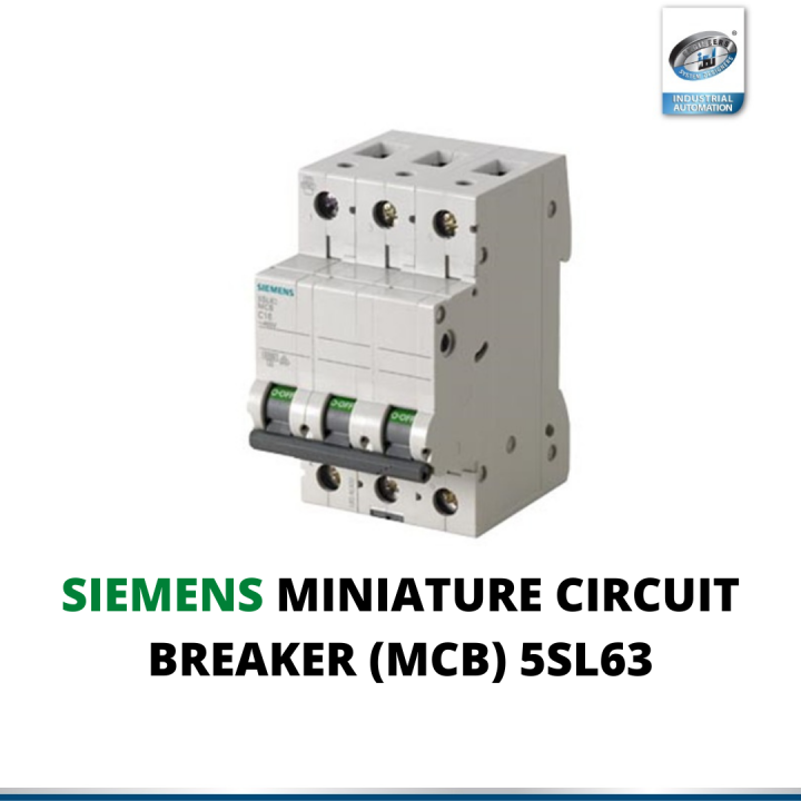 SIEMENS MINIATURE CIRCUIT BREAKER (MCB) 5SL63 3P 6kA 6A – 63A C-CURVE 230V/400VAC | Lazada