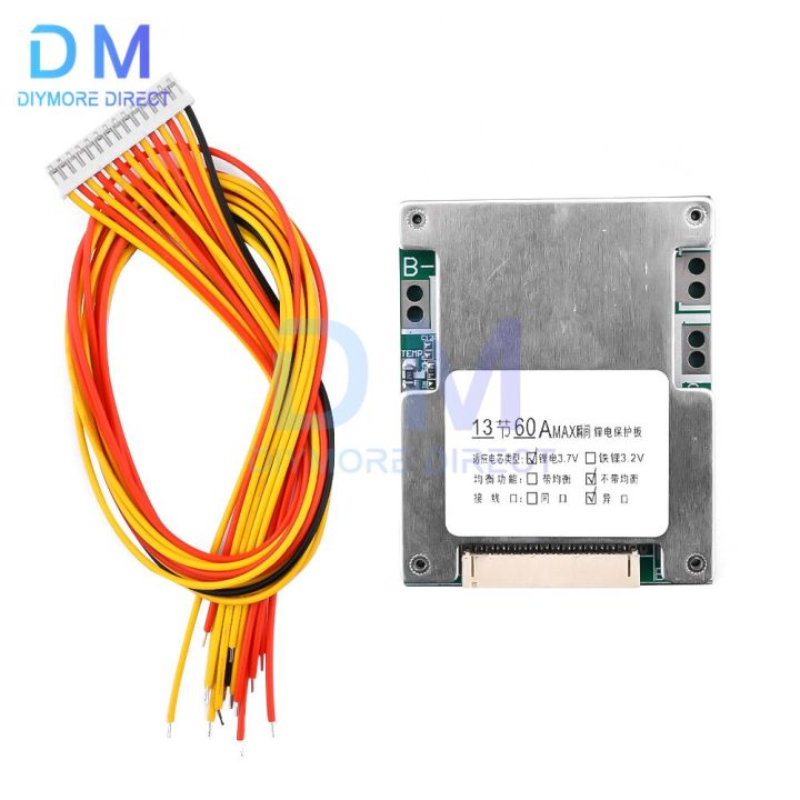 BMS Board Module Li-Ion Pack For Protection Board BMS 13S 48V 60A ...