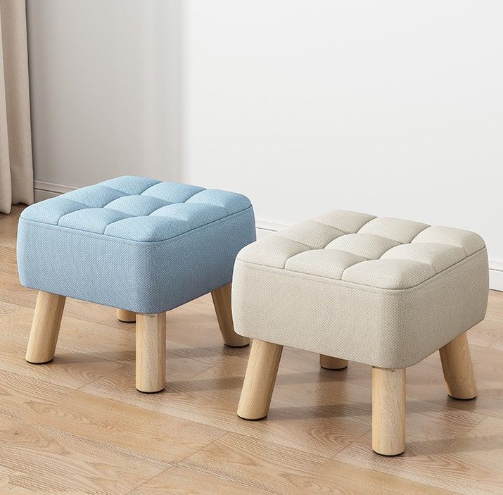 【Ready Stock Msia】Mini Leg Stool Soft Cushion Wooden Small Bench Chair ...