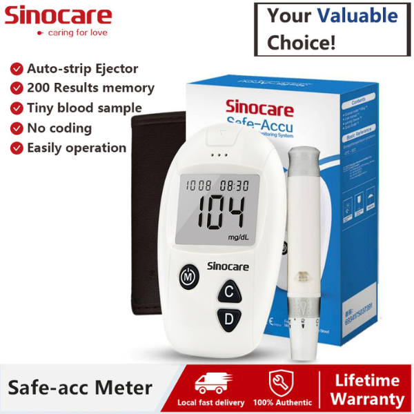 Sinocare Safe - Accu Blood Glucose Machine Monitor Only | Lazada PH