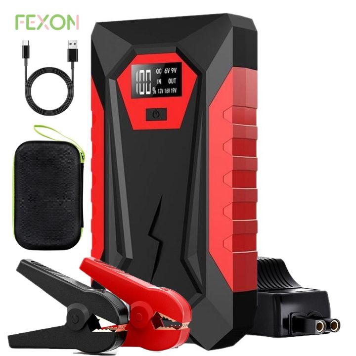 FEXON Jumper Starter Aki Mobil Power Bank 10000mAh Mini Output DC 12V ...