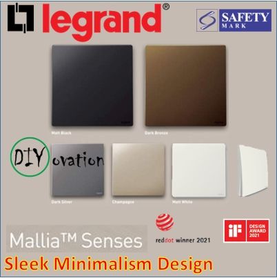 [Designer Colour Switches] Legrand Mallia Senses switch and socket ...