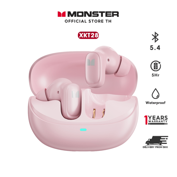 Monster XKT28 Bluetooth wireless headset บลูทูธ5.4 หูฟังไร้สายบลูทูธ หู ...