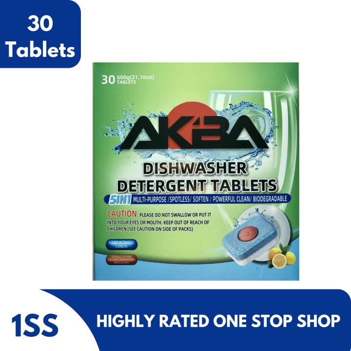 AKBA Dishwasher Detergent, 30 Tablets | Lazada PH