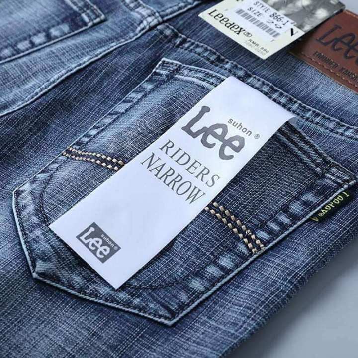G&MN กางเกง Lee สำหรับผู้ชายทรงตรง | Lazada.co.th