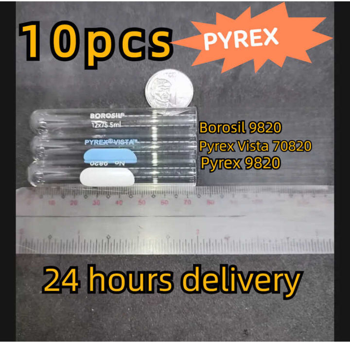 10PCS Original PYREX test tube,borosilicate high temperature resistant ...