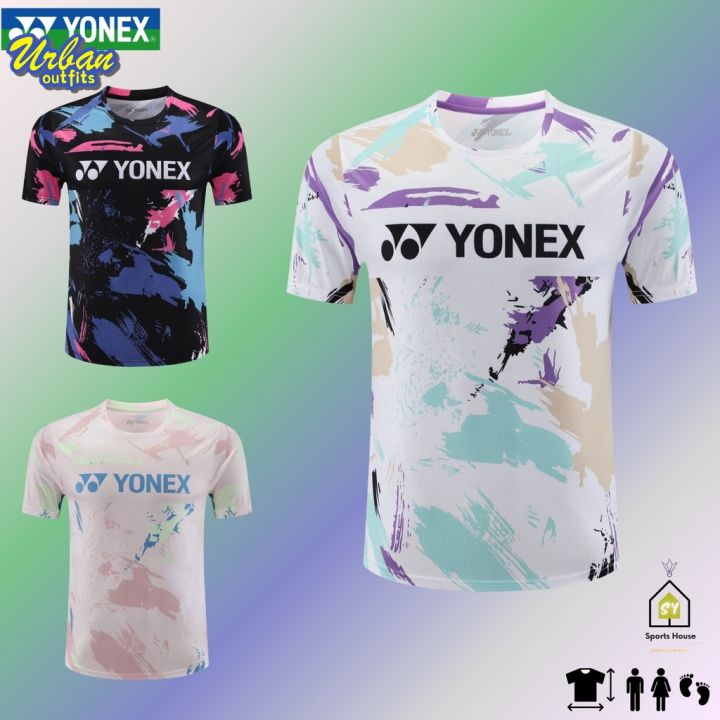 Yonex 2024 Badminton Jersey Unisex Sukan Tee Shirt Korea Reka Bentuk Latihan Baju Sukan | Lazada