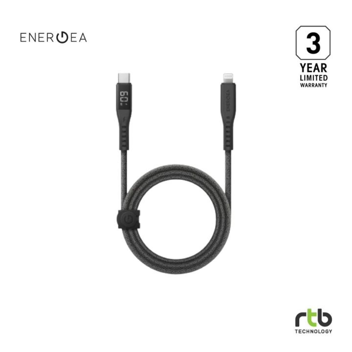 Energea สายชาร์จเร็ว USB-C to Lightning C94 with Digital Display (MFI ...