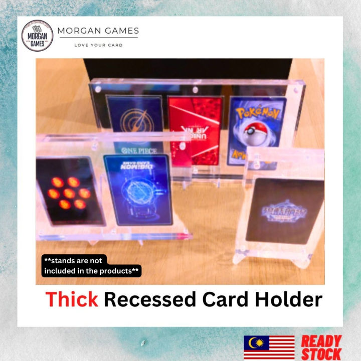 【Morgan Games】Thick Magnetic Recessed Card Holder Card Frames ...