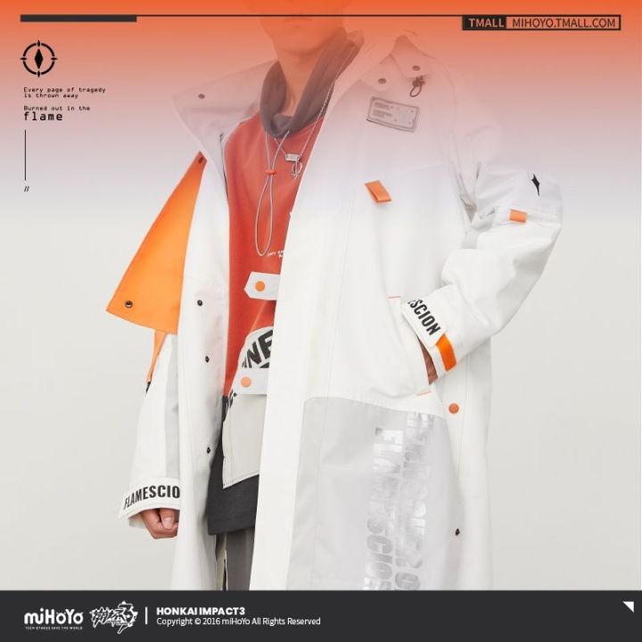Mihoyo honkai impact 3 jacket herrscher of flamescion kiana hoodie | Lazada