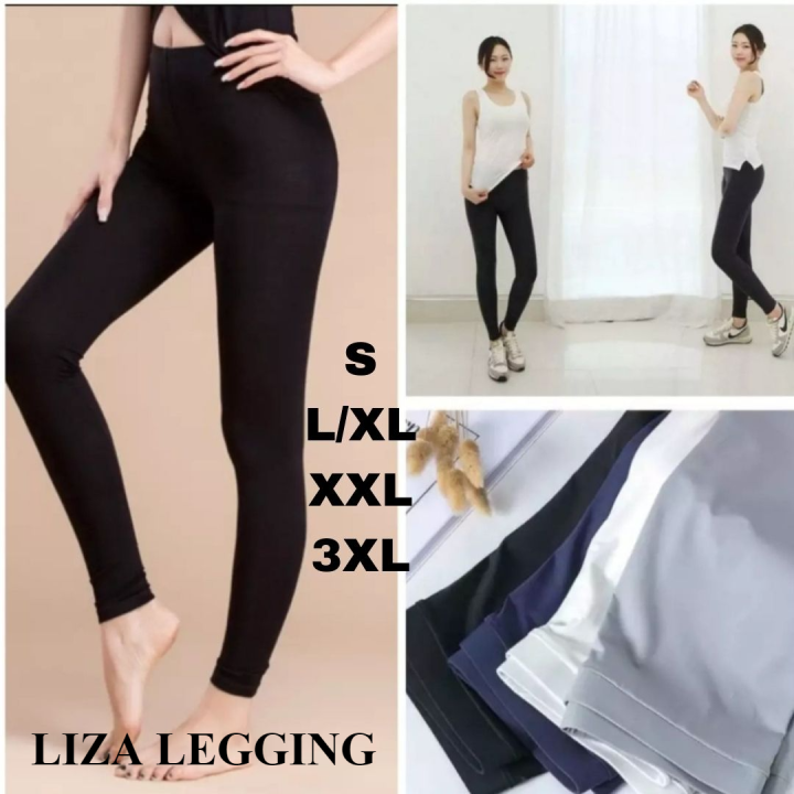 TERMURAH !!! LEGING WANITA - CELANA LEJING WANITA - LEGGING DEWASA PANJANG POLOS - LEGING HITAM ...